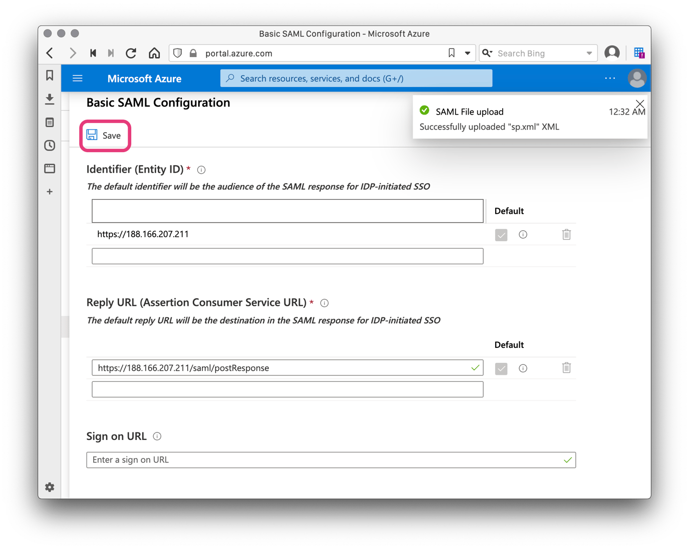 How to set up SSO with SAML for Azure AD