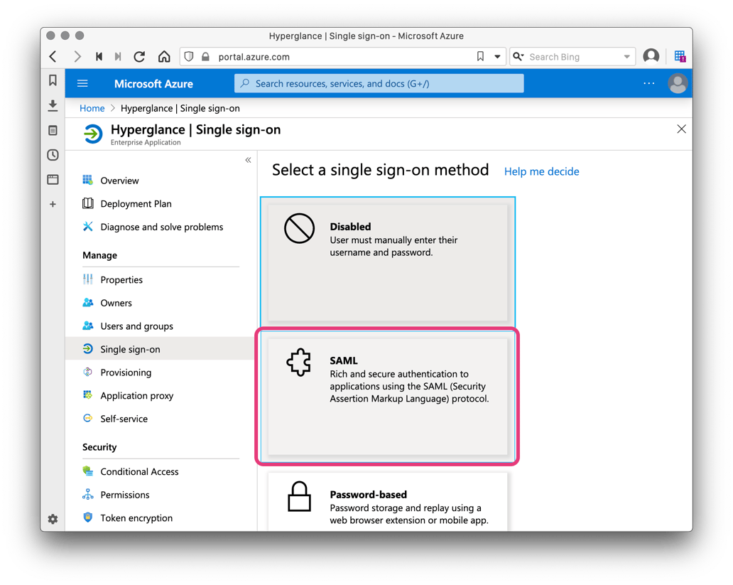 How to set up SSO with SAML for Azure AD