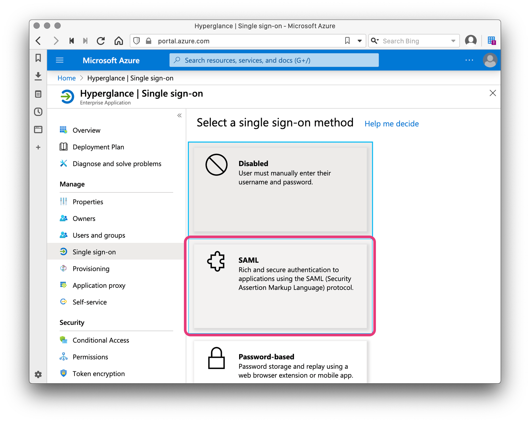 How to set up SSO with SAML for Azure AD